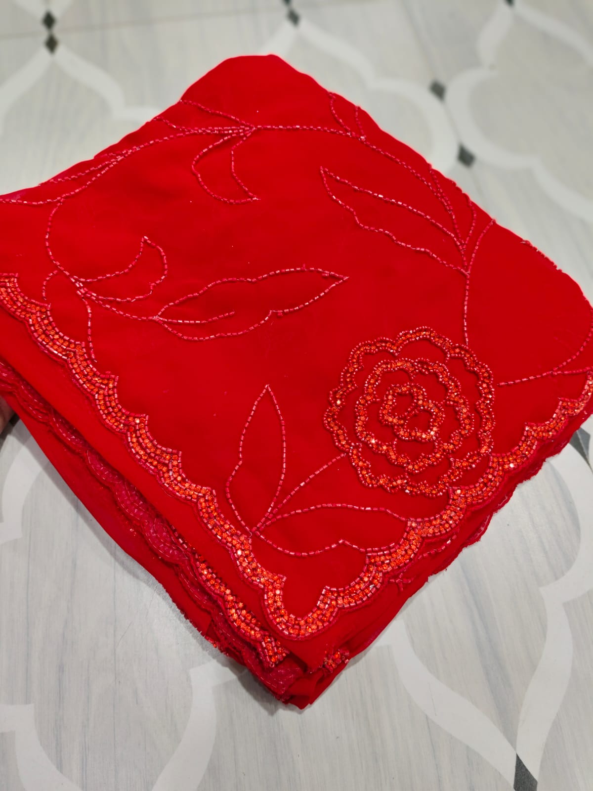 Georgette handwork saree – Sumi Vastra