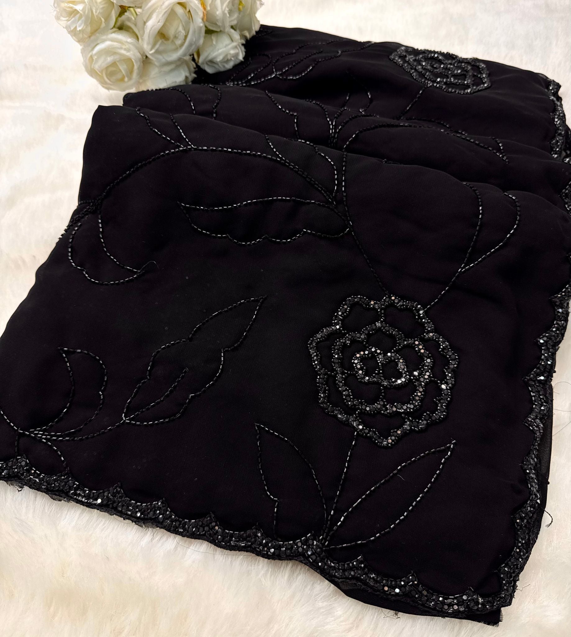 Georgette handwork saree – Sumi Vastra