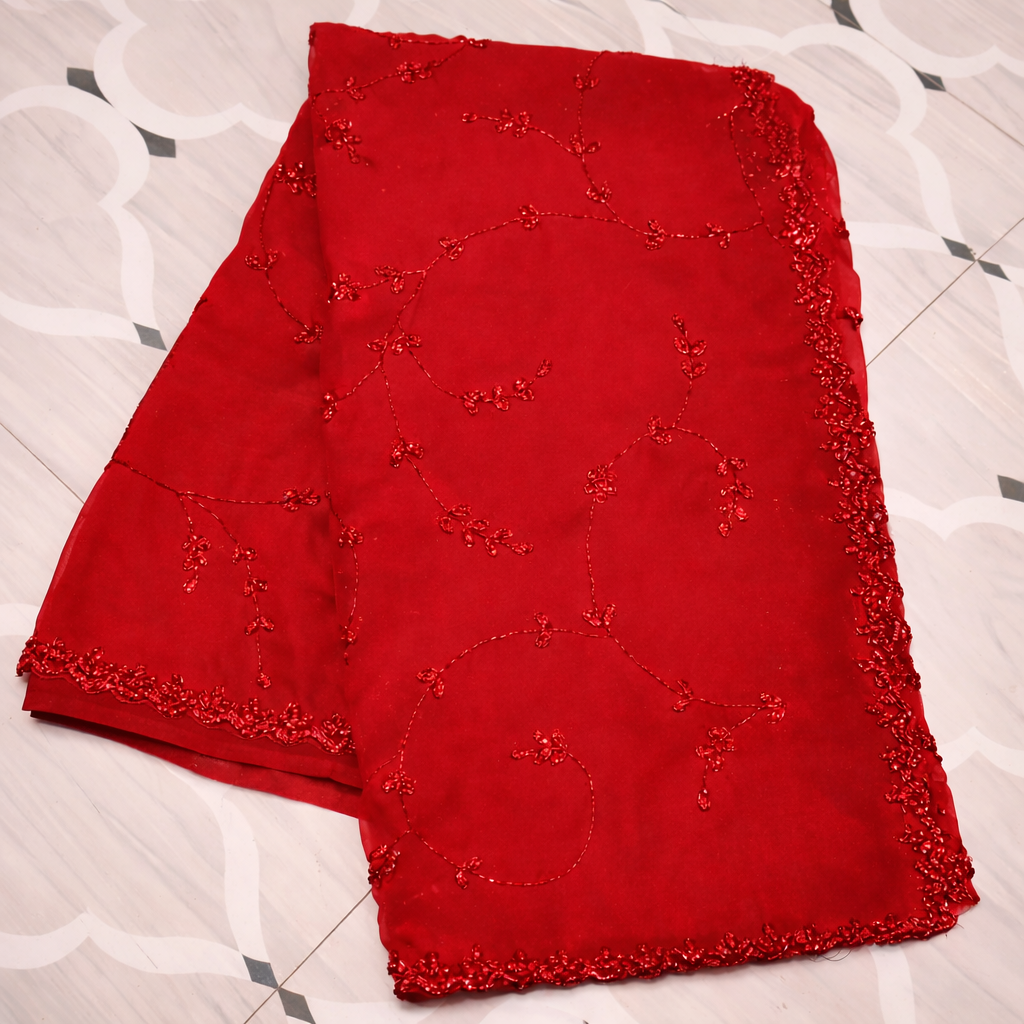 Georgette handwork saree – Sumi Vastra