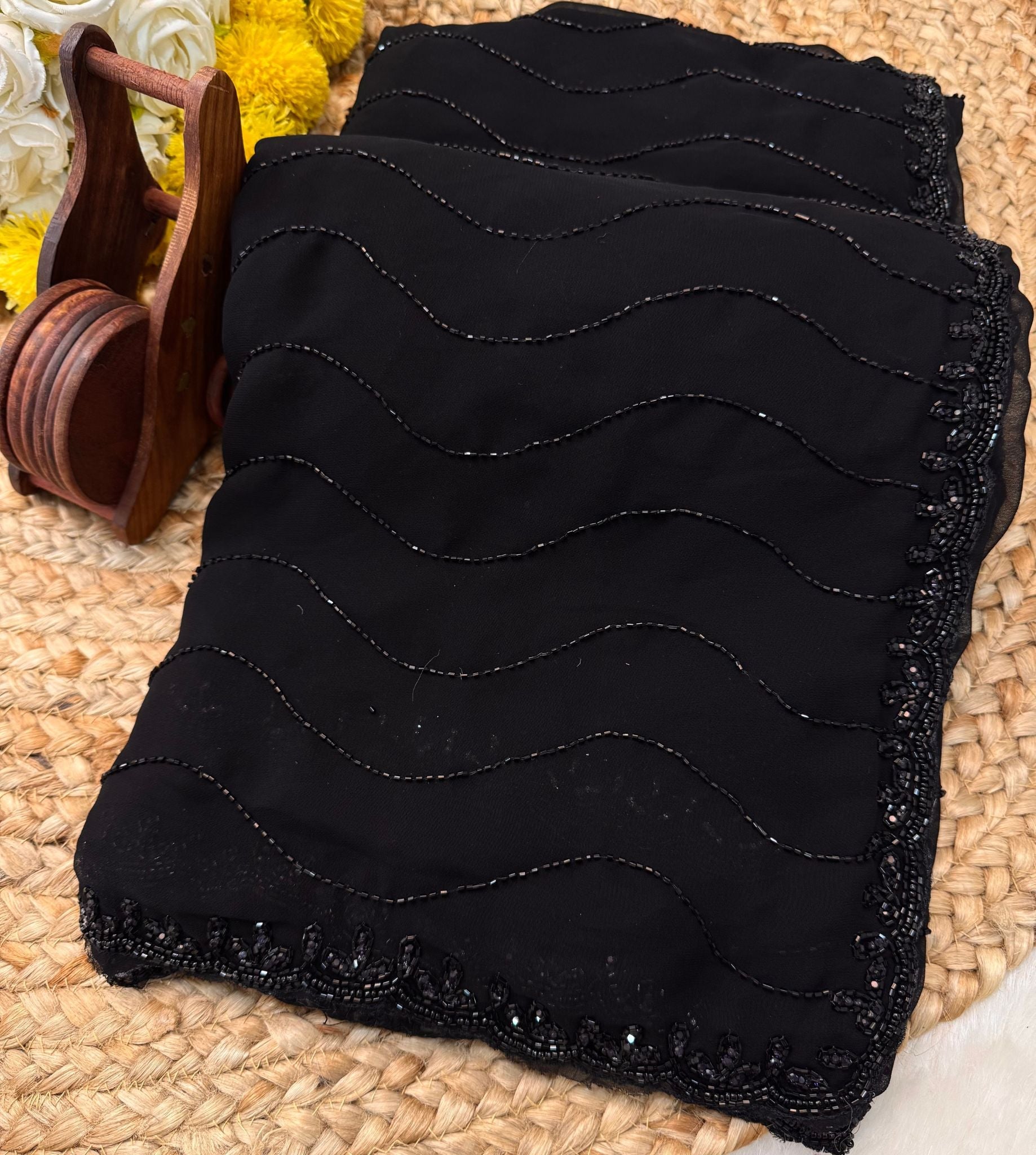 Georgette handwork saree – Sumi Vastra